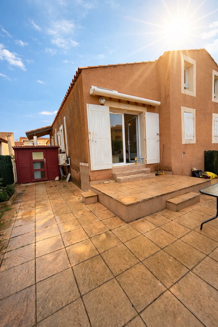 À 2 Pas De La Mer ! Maison Pour 4 - Parking - Clim - Valras-Plage