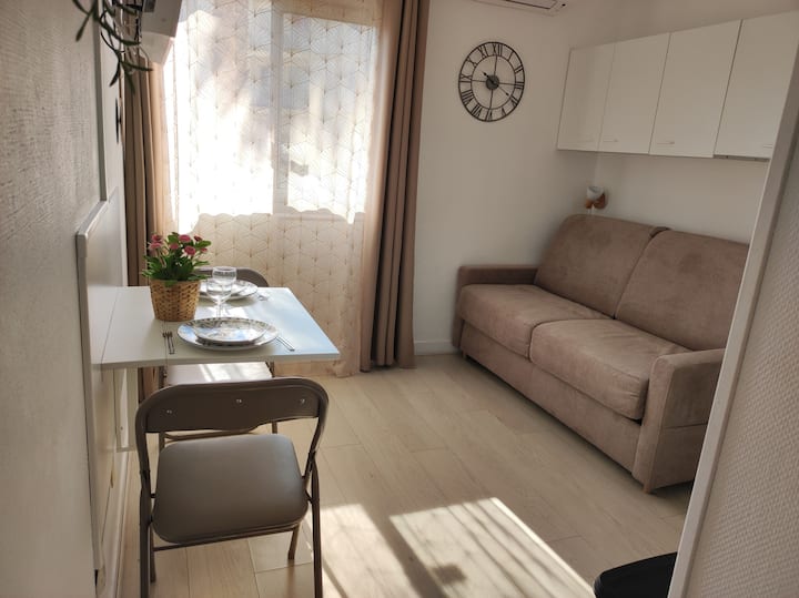 Petit Studio Climatisé Proch Thermes + Parking - Balaruc-les-Bains