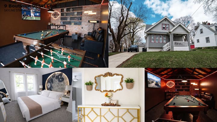 Game Room + Pool Table | Near Lake & Airport & Dt - Milwaukee