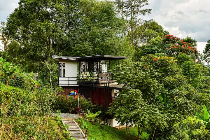 Cabaña Mirador Del Bosque - Naturaleza & Cascada - Armenia