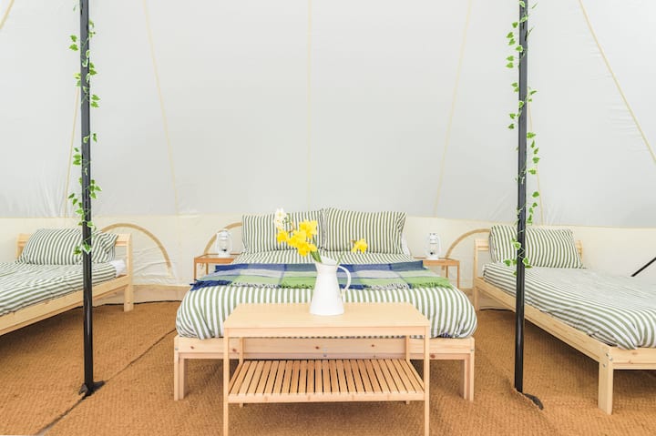 Furnished Emperor Tent 1- Perfect For Families - St Austell