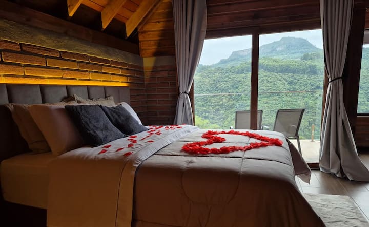 Cabana Miragem, Romântica, Jacuzzi, Vista & Vale - Gramado