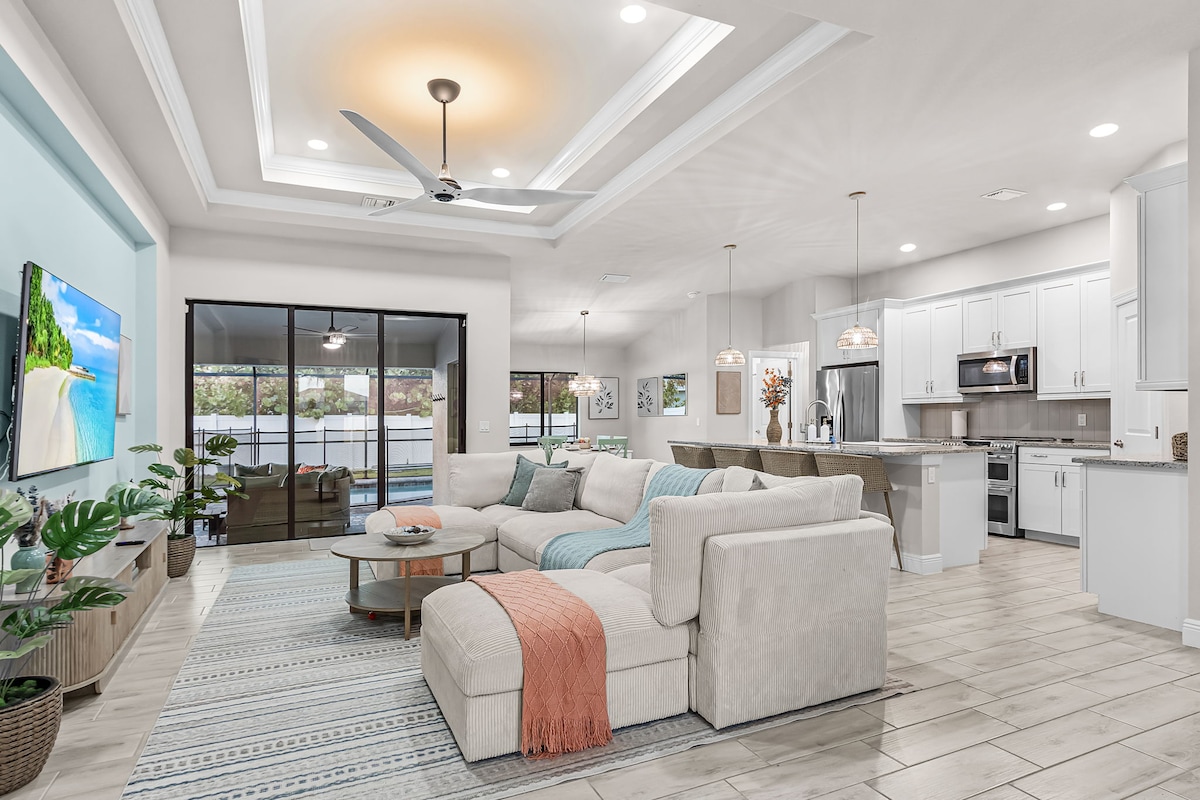 The Coral Crown – Maison spacieuse avec 4 chambres, 3 salles de bain et ...