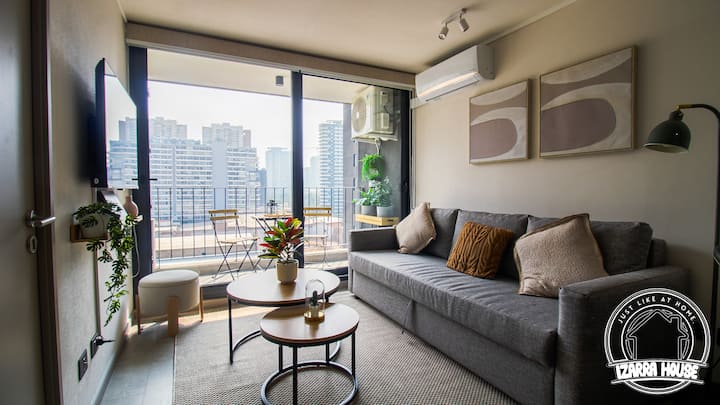 Apartamento Nórdico, Vista Cordillera, A/c, ÑUñoa - Chile