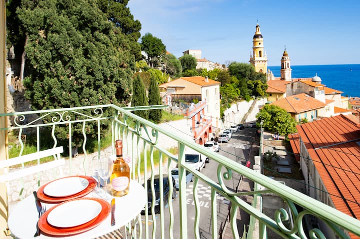 Perle De La Vieille Ville Avec Vue Mer Imprenable - Menton
