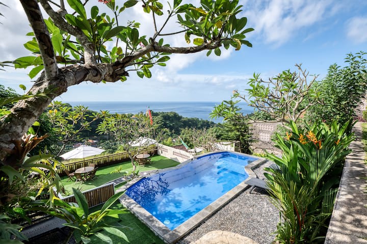 Ocean View Villa Seraya | Peaceful Hillside Escape - Seraya