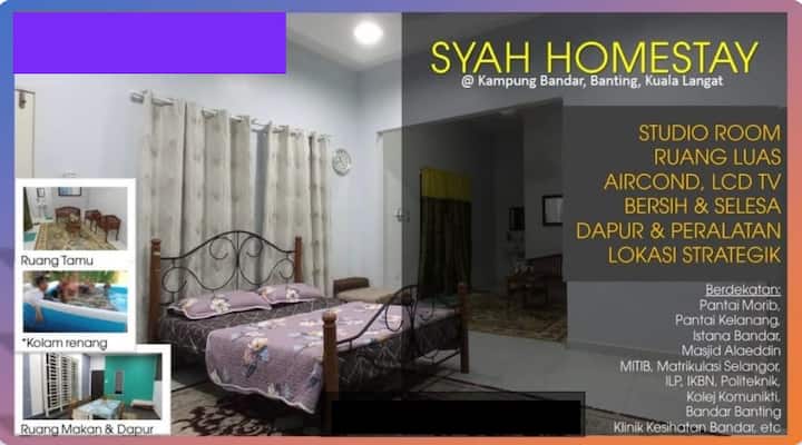 Syah Homestay / Roomstay / Guest House Studio Unit - Jenjarom
