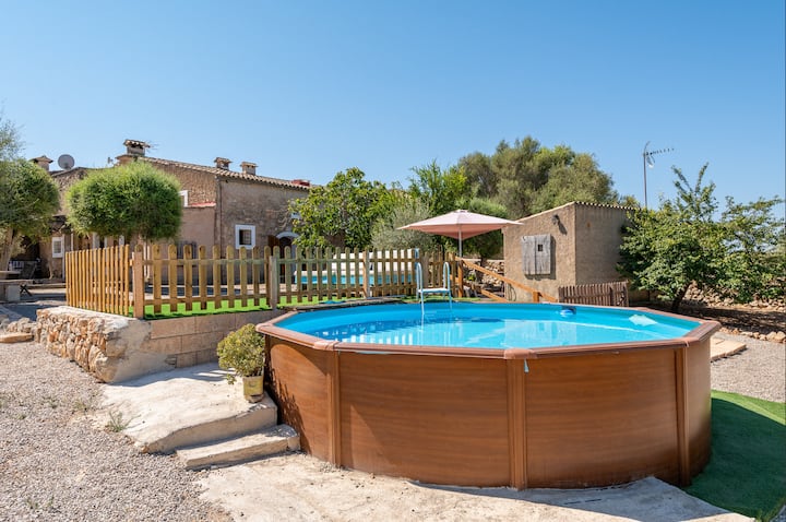 Finca Can Serigot Con Gran Jardín Y Piscina - Felanitx