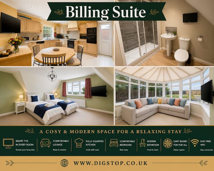 Billing |Contractor House |Spacious |Sleeps 15 - Northampton