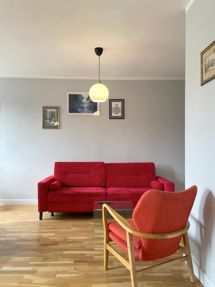 Calm Street View - 2 Bedroom Apt. With Ac - Cracovie