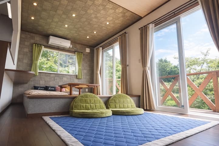 【伊勢志摩まで徒歩圏内】最大8名利用・自然豊か・絶景ビュー・広々快適な1棟貸切 - 志摩市