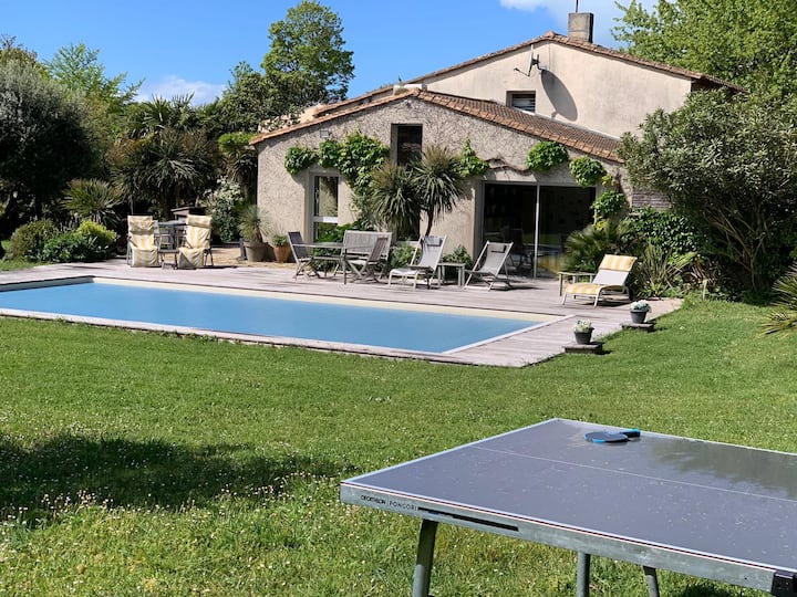 Les Palmiers à La Rochelle Pour 10,piscine Etparc - La Rochelle