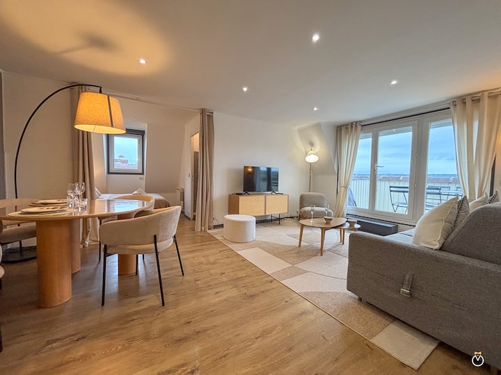 L'horizon, Appartement Bénerville S/mer 4p Balcon - Benerville-sur-Mer