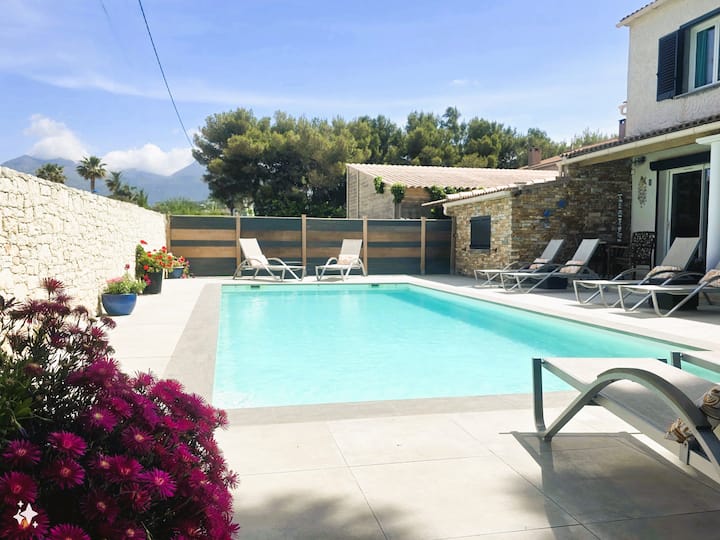 Studio "Ghignu" Lit Queen Size Coté Jardin - Saint-Florent