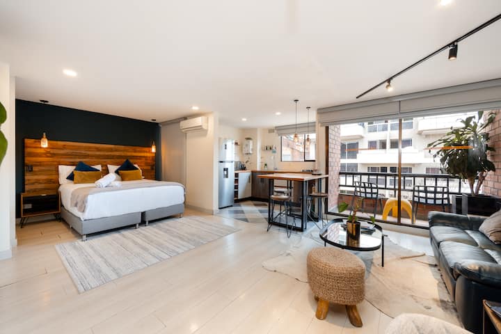Lepl Chic Loft W/ac, Washer, Provenza, Medellin - Medellín, Colombia