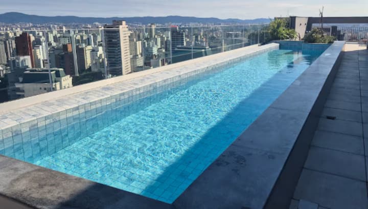 Perto Da Paulista! Metrô + Rooftop C/ Piscina - Brazil