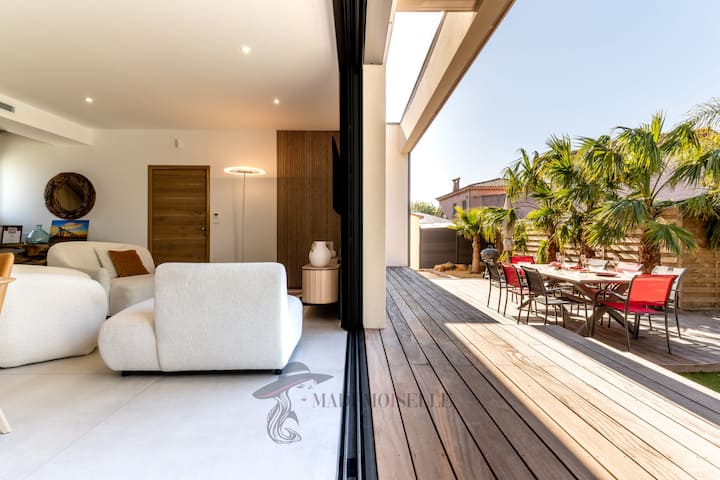 2 Villas Plage Piscines Groupe - Le Grau d'Agde