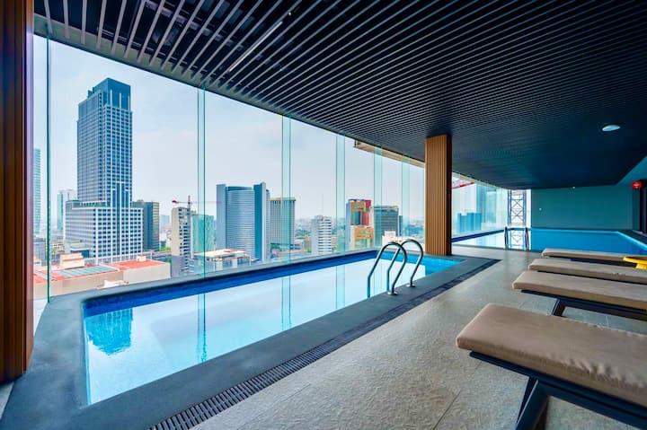 1br Premium Apt Best View | Ac, Tv, Roof Pool, Gym - Mexico