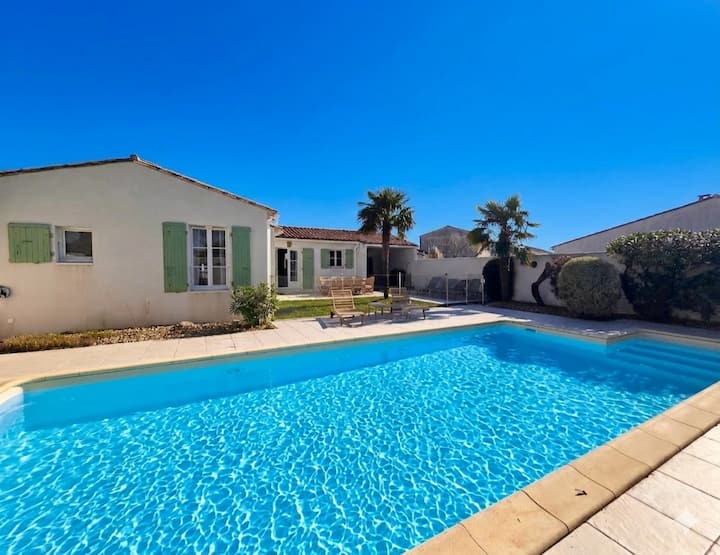 Villa Tiodore, Piscine Chauffée, 8 à 10 Pers - Saint-Martin-de-Ré