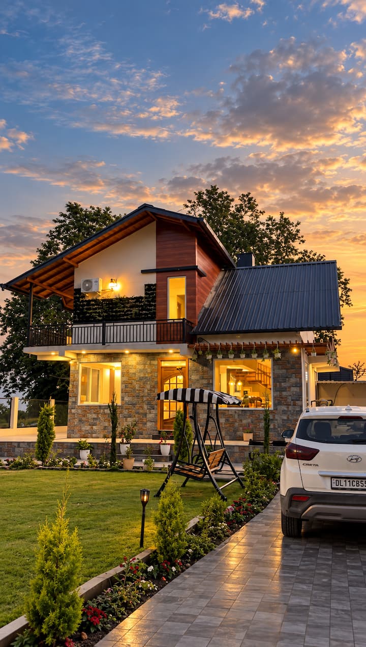 Silver Steps - 3bhk Villa|private Pool, Lawn & Gym - Bhimtal