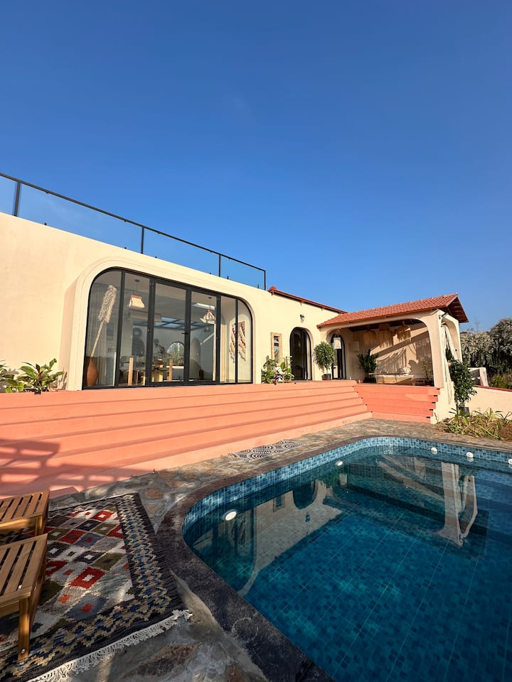 3bhk|pvt Pool Villa| Boho Sunbird| Bengaluru - Kanakapura