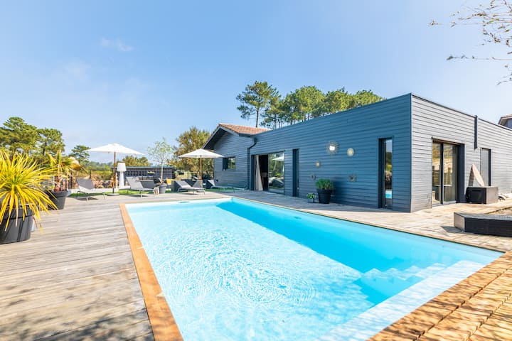 Villa Mindoya - Villa Pour 10, Piscine Chauffée - Capbreton