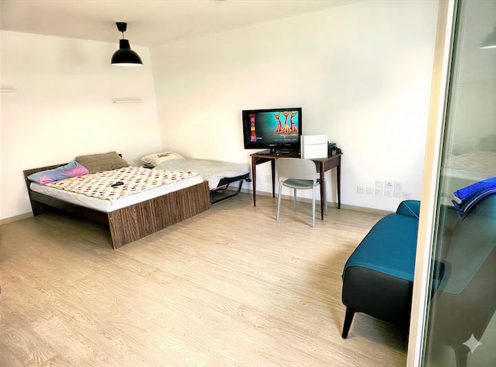 Studio Moderne Vue Panoramique - Tramway 17 Genève - Gaillard