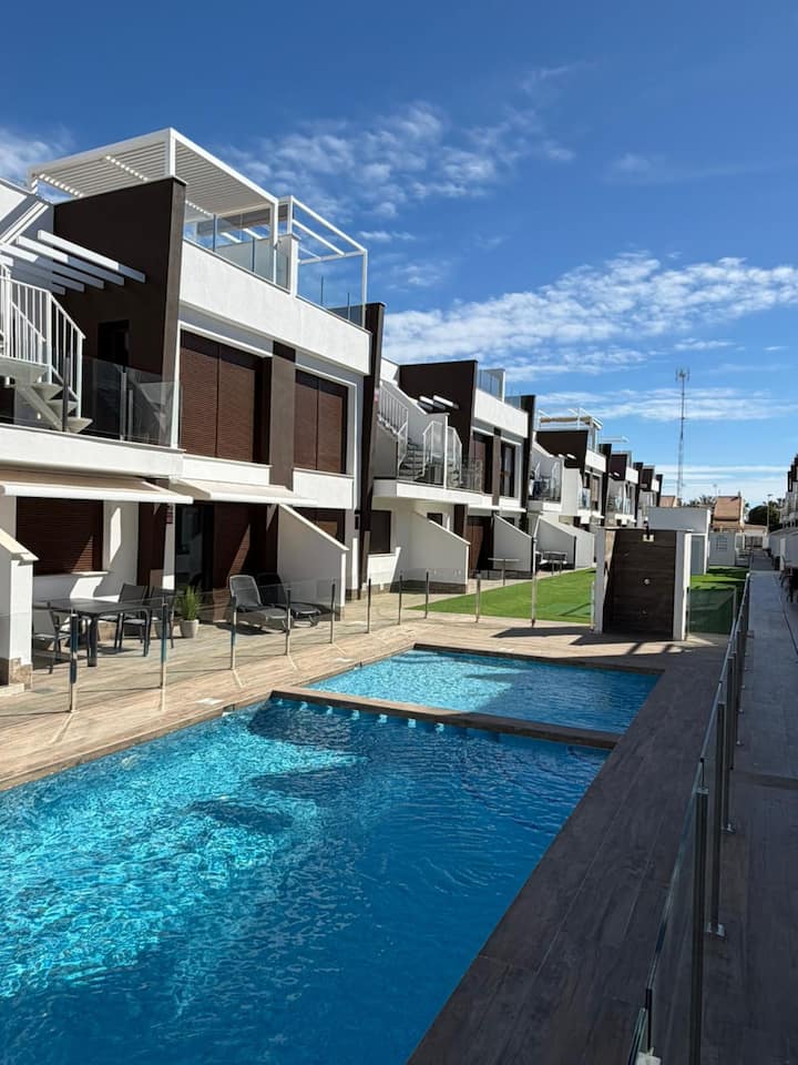 Moderne Leilighet M/takterrasse, Basseng, 6 Pers - San Pedro del Pinatar