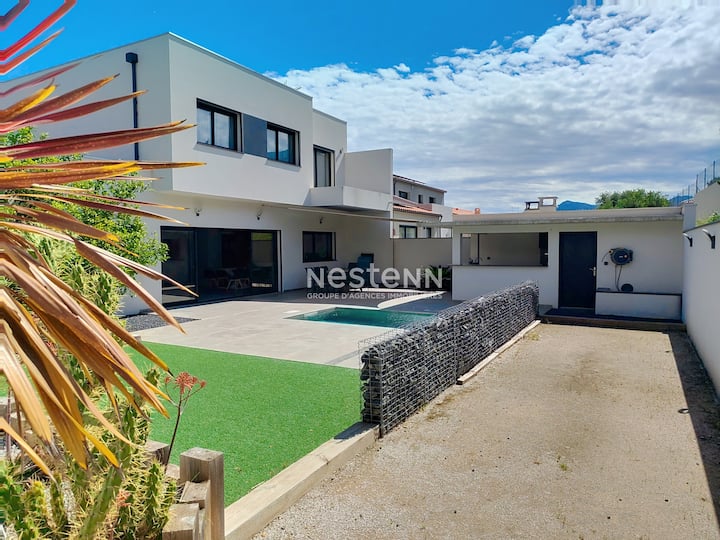 4097 - Villa Contemporaine Avec Piscine - Le Boulou