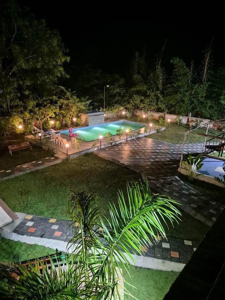 D&k Farm | Private Pool | 2 Ac Villas | Bonfire - Nagpur