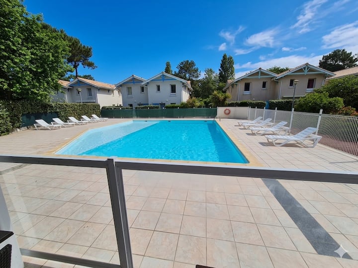 ღ Le Grand Large Piscine, Parking & Terrasse - Le Verdon-sur-Mer