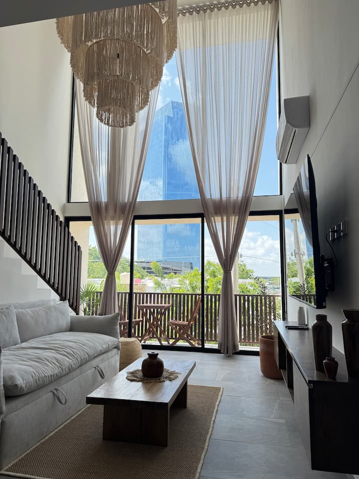 Beautiful Modern Loft W/ Pool, Cowork, Security - Mérida