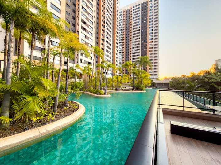 Apê Vista Pra Cidade |Piscina | Academia| 16•andar - Liberdade