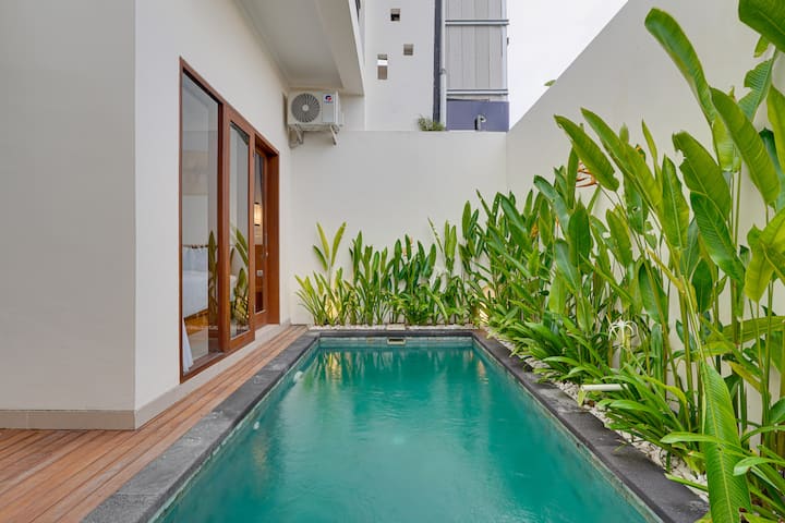 Palm Haven 11 Villa Seminyak | Modern Boho 3br - 세미냑