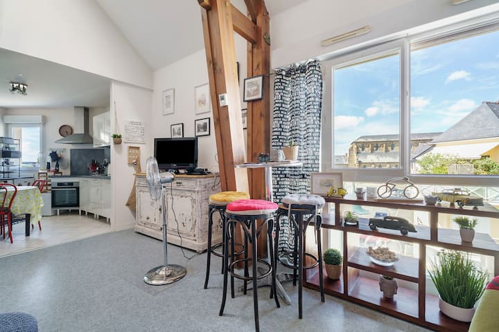 Joli Duplex Centre-ville 5km Dinard - Pleurtuit