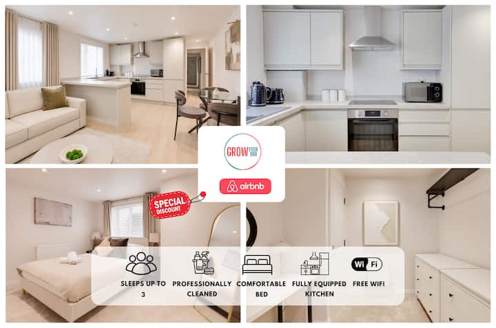 Long-stay Spacious King 1bed - Near Pier & Station - Southend-on-Sea