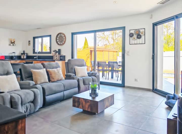 Maison 2 Chambres, 2 Sdb, Piscine, 5 Min Espagne. - Le Boulou