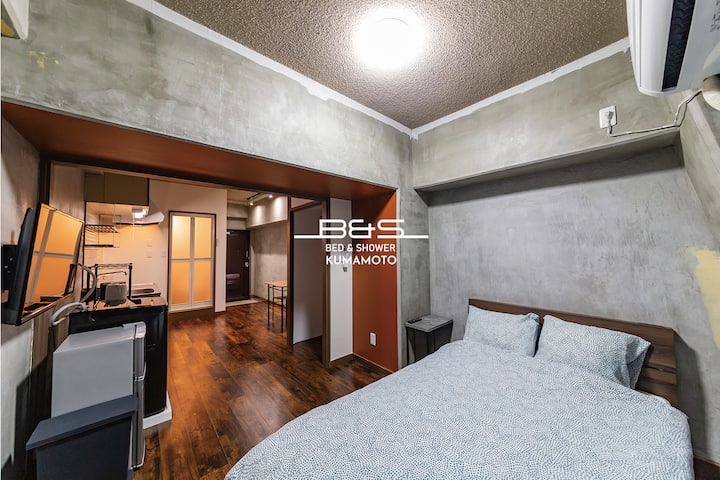 V8【無料駐車場付606】上通アーケード、繁華街、熊本城近く。長期滞在に便利エレベーター付マンション - Kumamoto, Japan