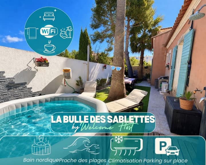 La Bulle Des Sablettes, Jacuzzi & Mer à Pied - La Seyne-sur-Mer