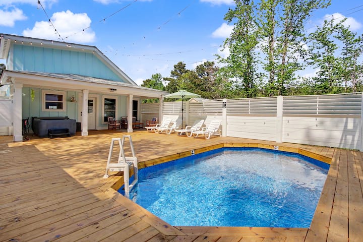 Private Pool, Hot Tub, Movie Theater, And Firepit! - Ocean Isle Beach, NC
