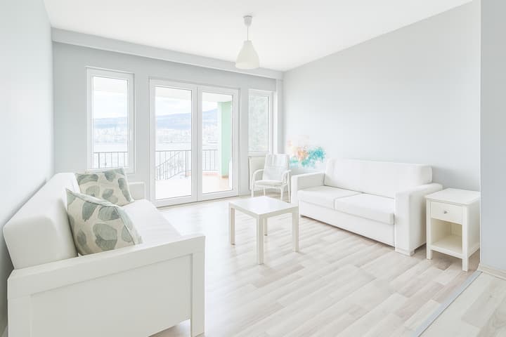 Spacious Triplex Villa Near Freeway With Seaview - Gemlik