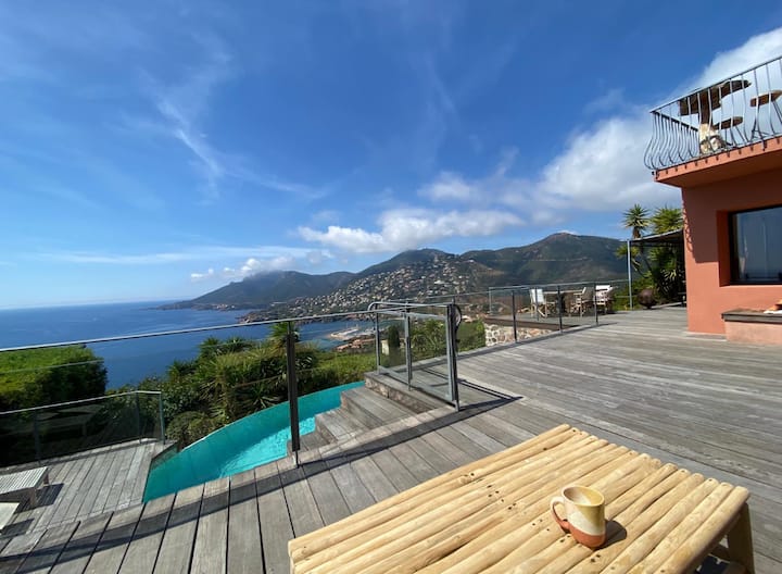 Vue Mer Exceptionnelle - Villa à 15´ De Cannes - Théoule-sur-Mer