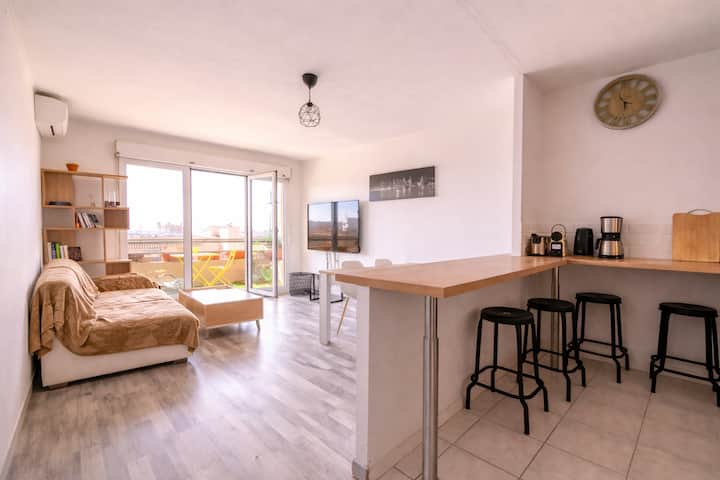 Suite Paladium 8pax 4 Rooms Balcony Wifi Ac - 니스