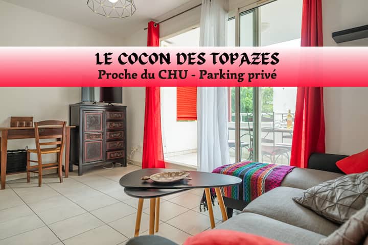 Le Cocon Des Topazes - Cosy & Central, Clim, Wifi - Saint-Denis, La Réunion