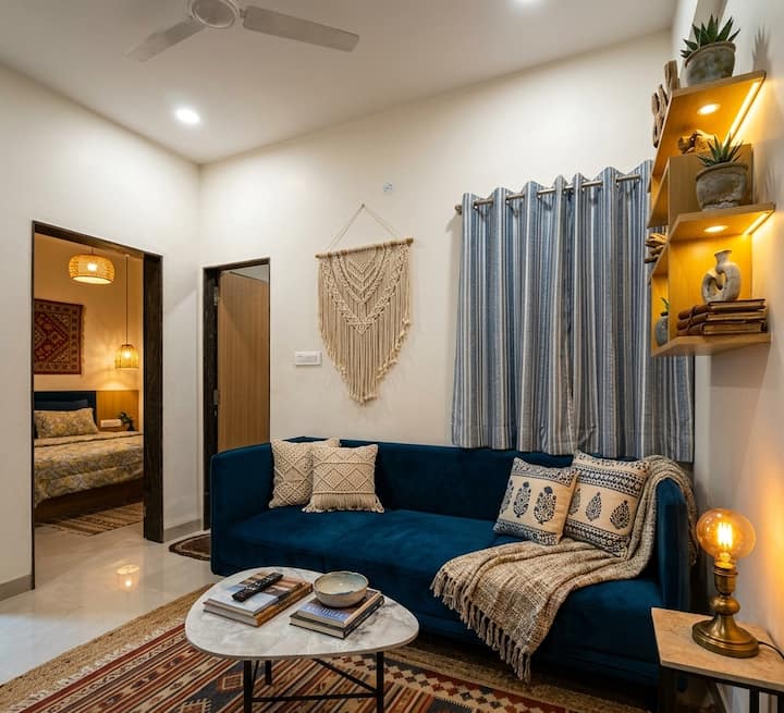 The Boho Nest By Voyra Stays —  A Soulful 2bhk - Indore