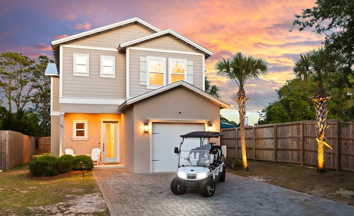 Walk To Beach | Sleeps 15 | 6-person Golf Cart - Miramar Beach, FL