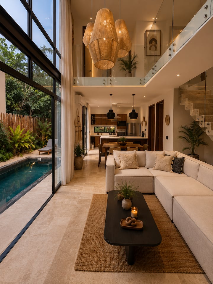 Luxury 4br Villa With Pool In Gated Community - Tulum