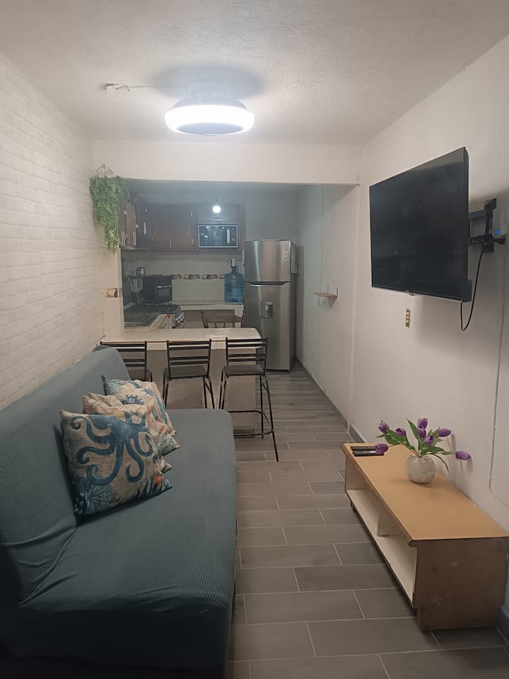 Loft Con Aire Acondicionado Y Cocina Completa - Tlaquepaque
