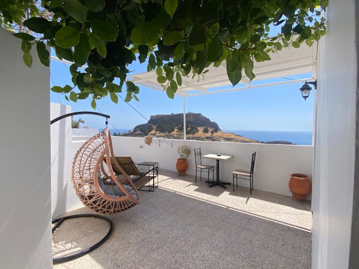 Rooftop Studio-sea & Acropolis View In Arte Lindos - Lindos