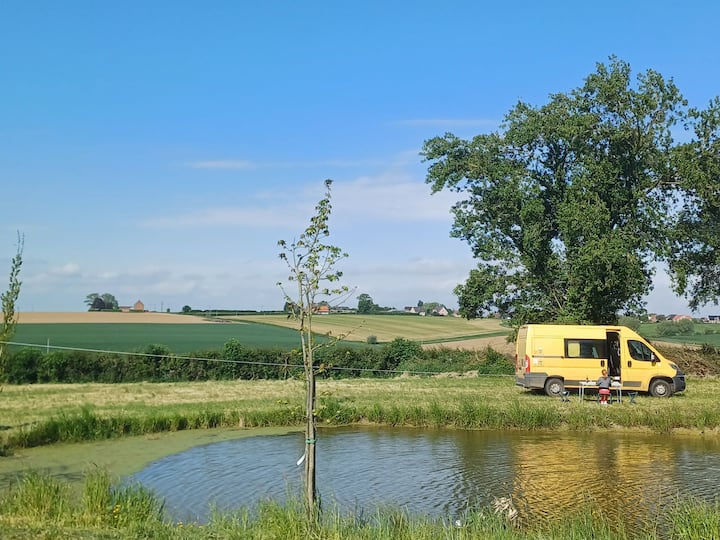 Emplacement / Aire Naturelle à La Ferme - Hazebrouck